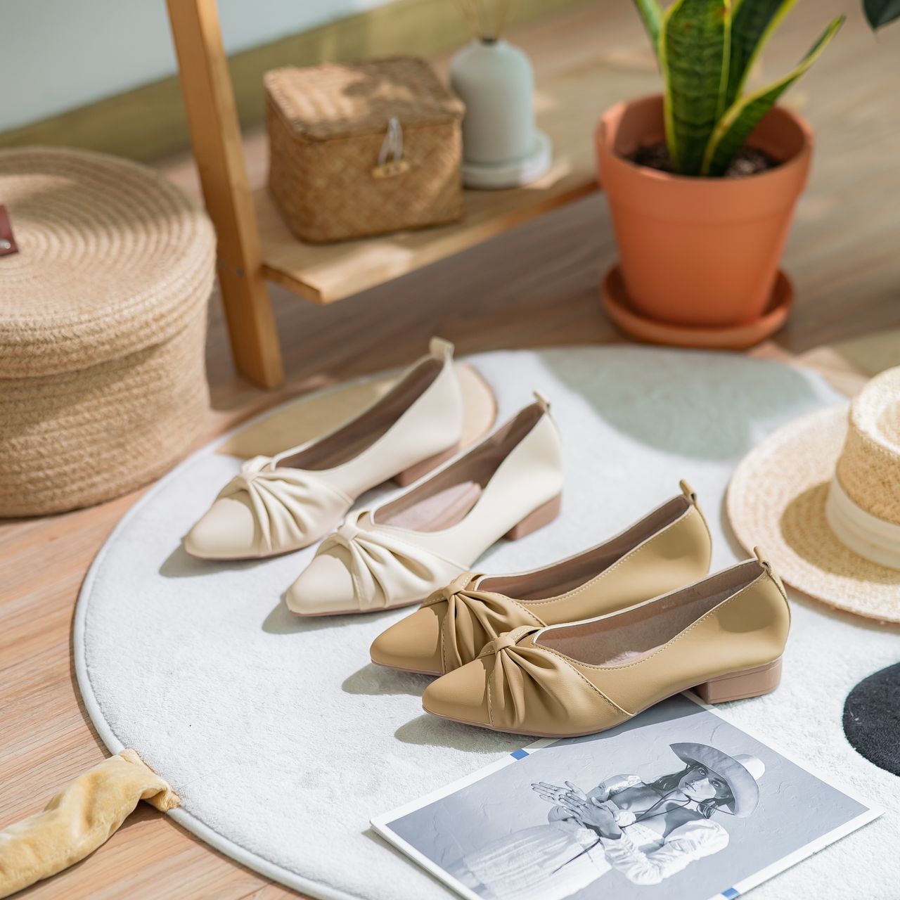 Butterfly Temperament Block Heels 蝴蝶气质款